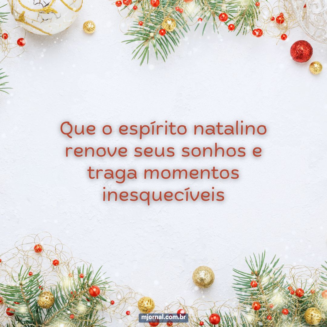 Mensagens de Natal para celebrar o espírito natalino